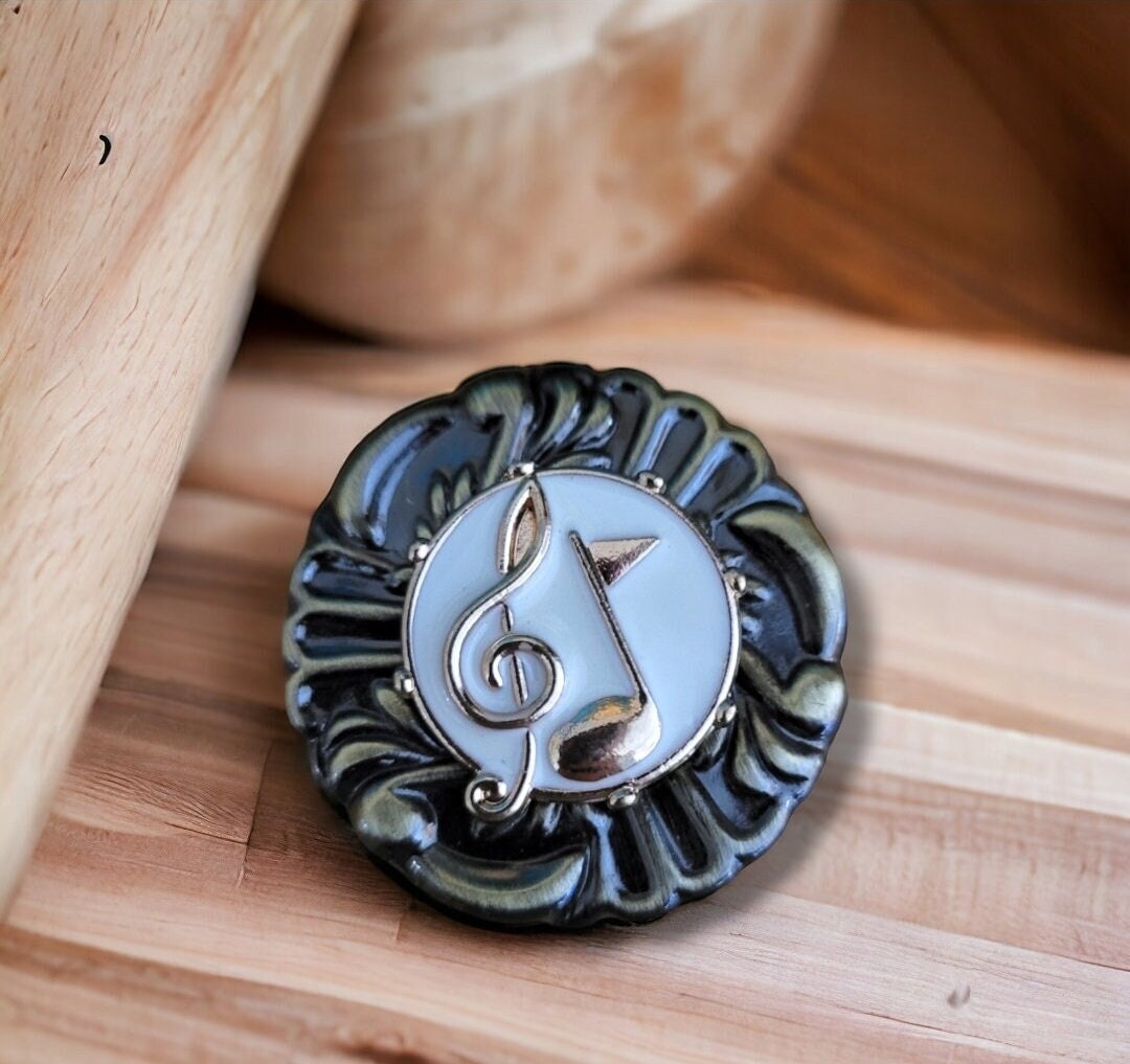 Vintage Golden Bronze Music Notes Musical Cabinet Drawer Knob Pulls ...