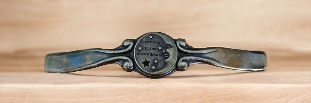 Gorgeous Vintage Bronze MOON and STARS Celestial Cabinet Drawer Handles ...