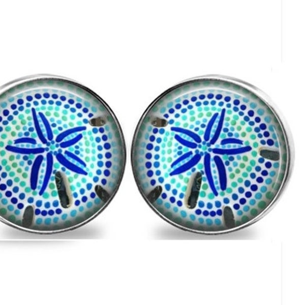 Blue White Mosaic Cabinet Knobs - Etsy