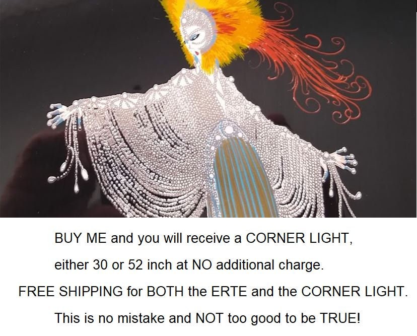 ERTE - L'ORIENTAL LADY - Pearl Mask Orange Feathers - Headresss ...