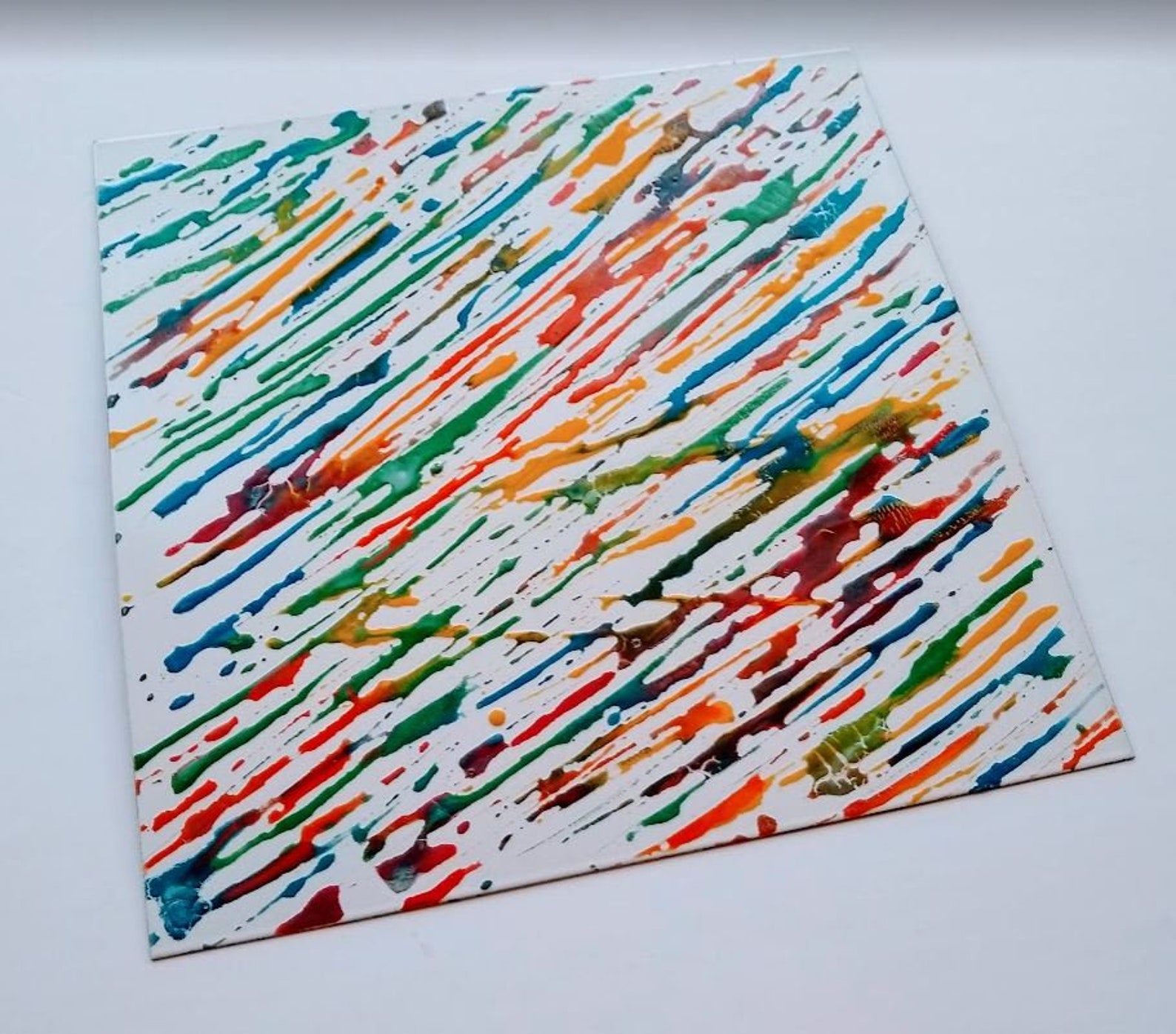 Abstract ORIGINAL ART by Carl Sundberg- Glass on Porcelain on Steel. - Etsy