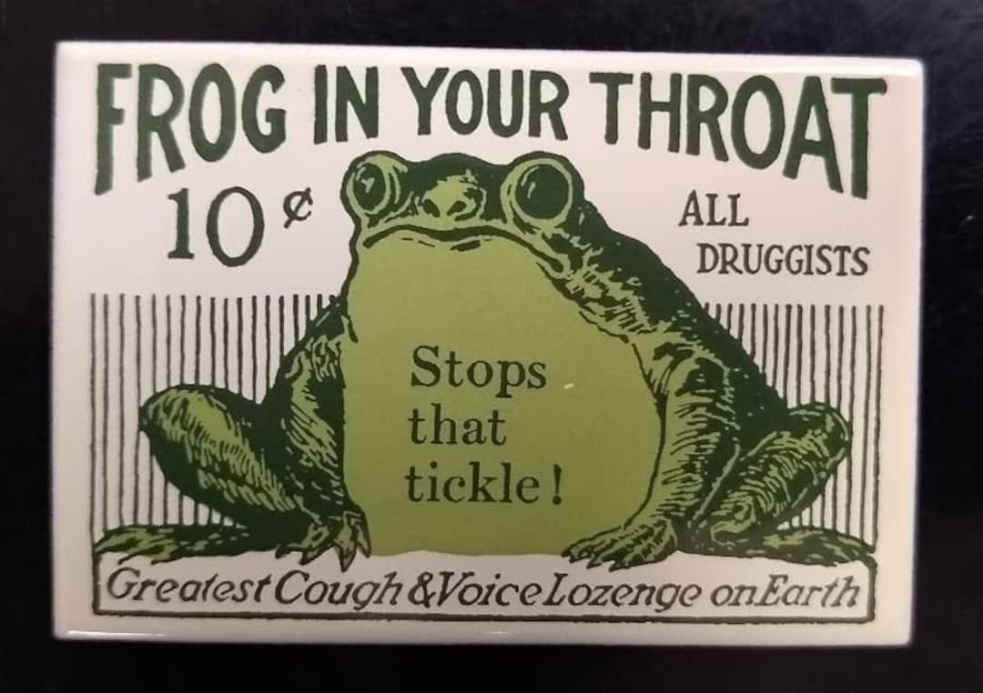 FROG in THROAT - 10 Cents - Stop That Tickle - Etsy