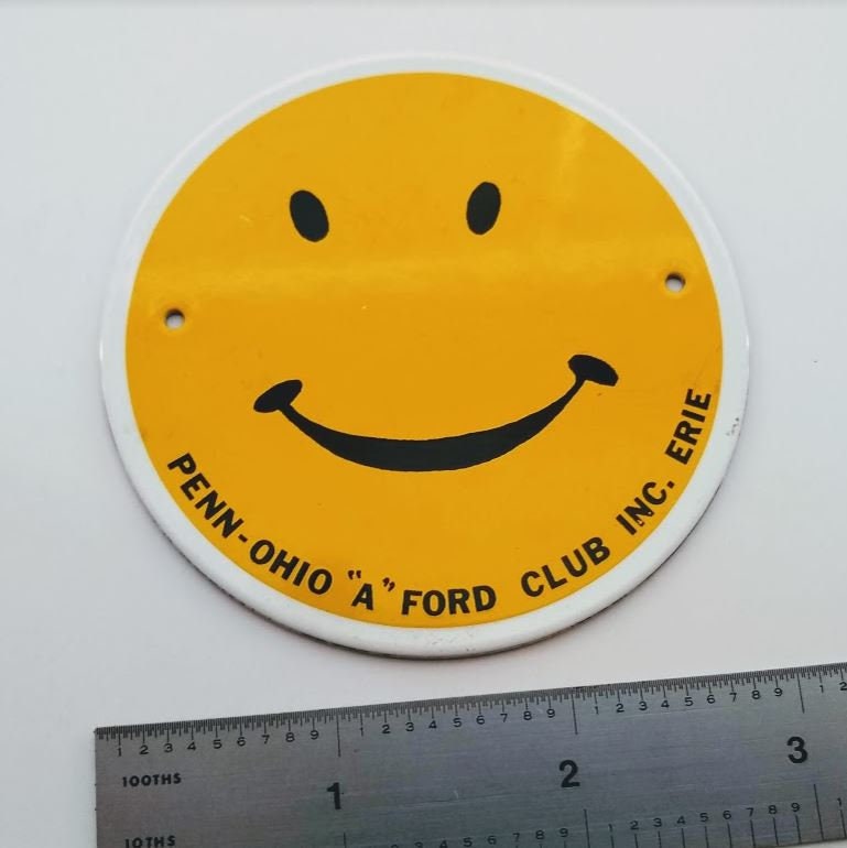 SMILEY FACE - Penn-ohio "a" Ford Club - Erie PA. - Etsy UK