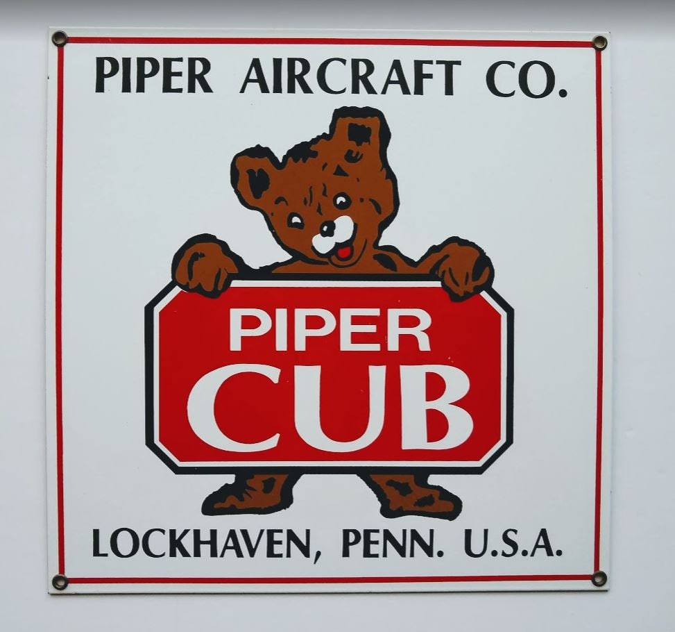 TEDDY BEAR Piper CUB Piper Aircraft Company Lockhaven - Etsy