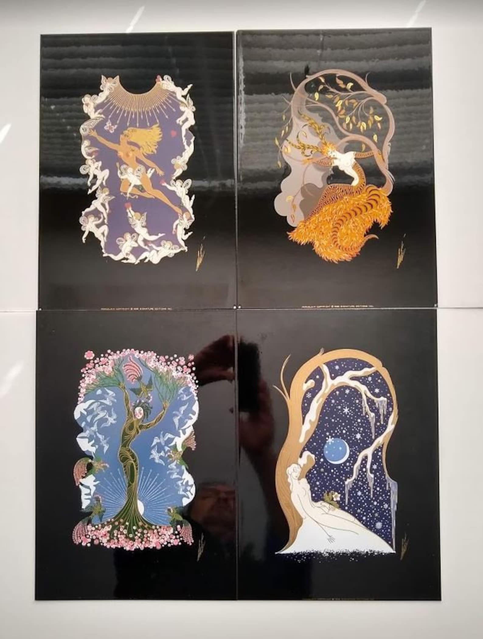 ERTE FOUR Seasons Set of 4 NO Border. - Etsy