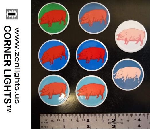 PIGS DISKS Set of 8 One Purchases. - Etsy