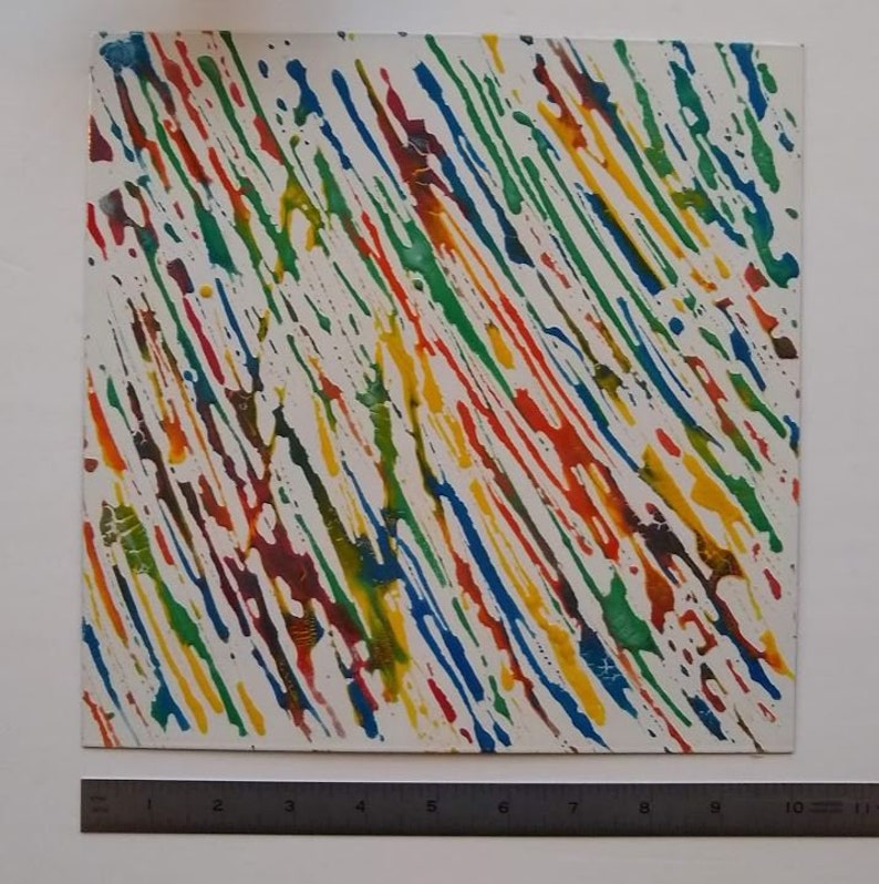 Abstract ORIGINAL ART by Carl Sundberg- Glass on Porcelain on Steel. - Etsy