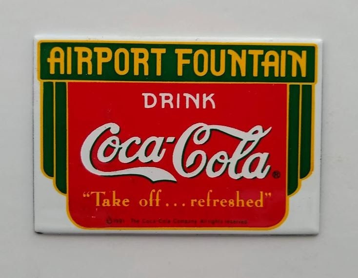 COCA COLA -airport Fountain - Take OFF Refreshed! - Etsy