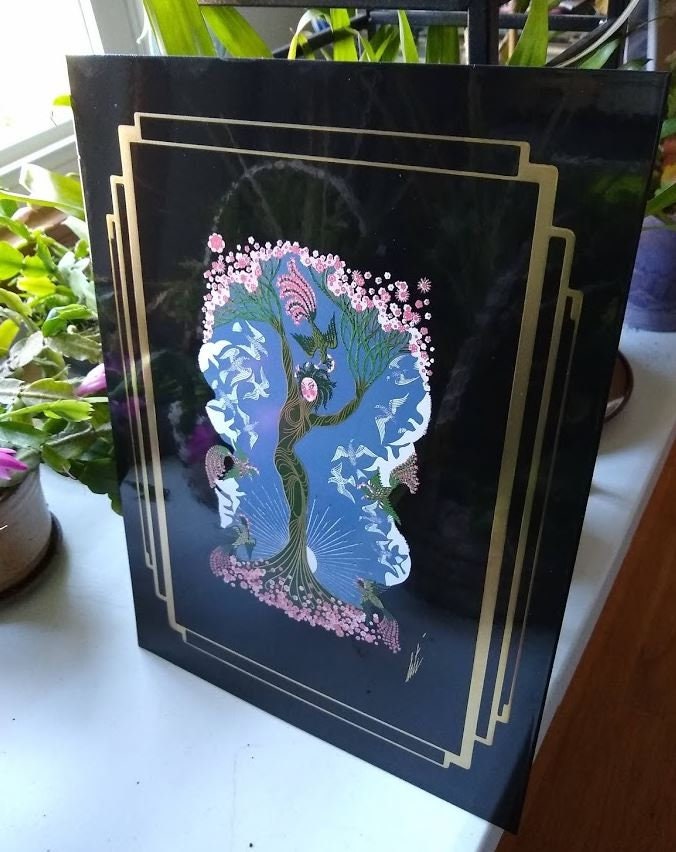 ERTE - FOUR Seasons - SUMMER - Earth Woman Branching to Flower Above ...