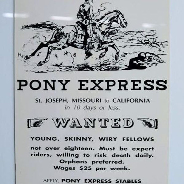 Pony express signs - Etsy.de
