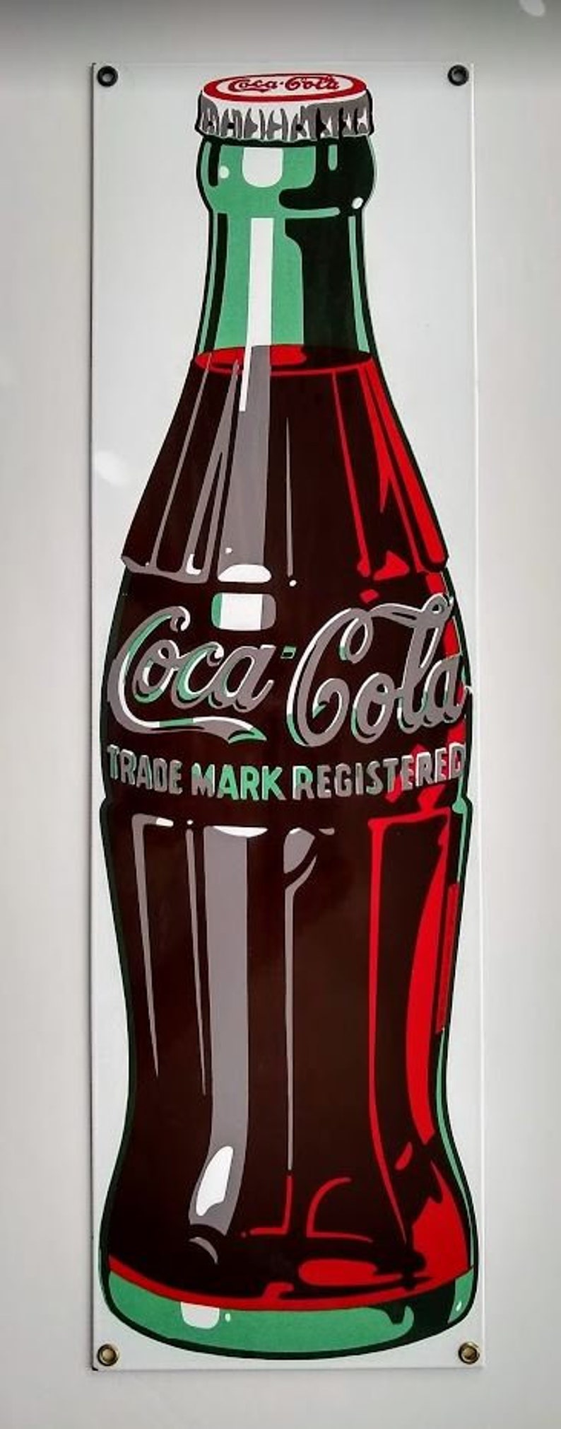 COCA COLA - Trade Mark Registered - Glass Bottle - Etsy