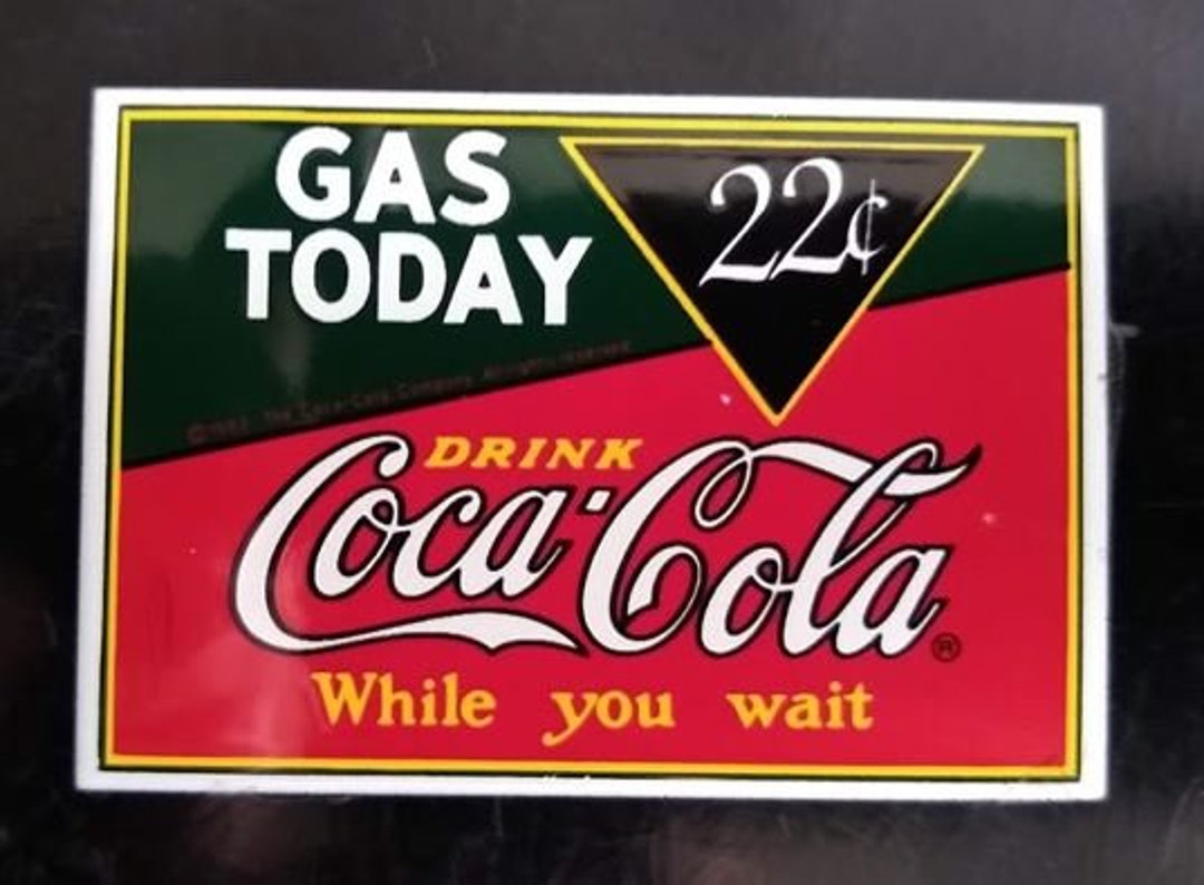 COCA COLA - Gas Today 25 Cents - Etsy