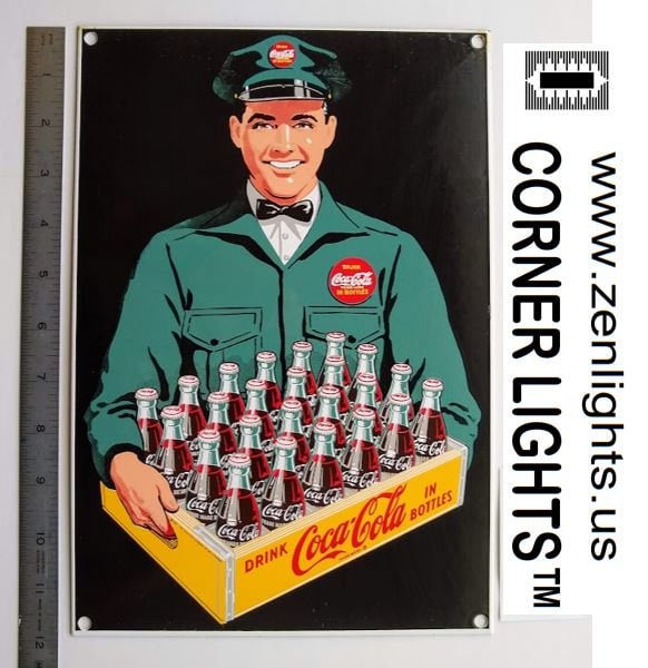 COCA COLA - Delivery Man Holding a (24) Bottle Case. - Etsy