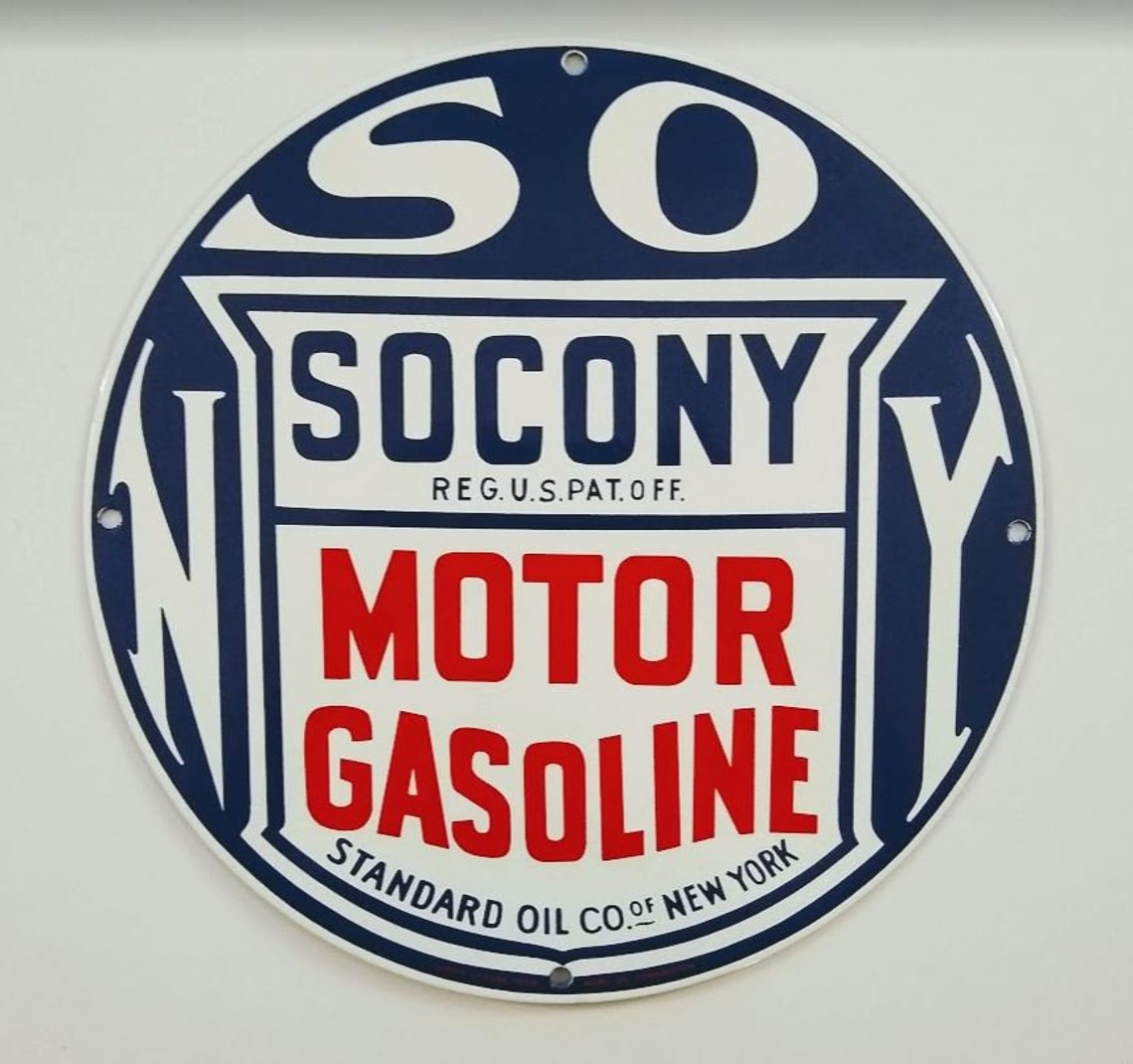 SOCONY Motor Gasoline - Standard Oil Company. - Etsy