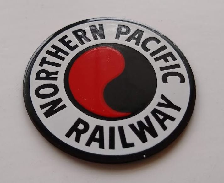 NORTHERN PACIFIC Railway. Yin-yang Logo. - Etsy