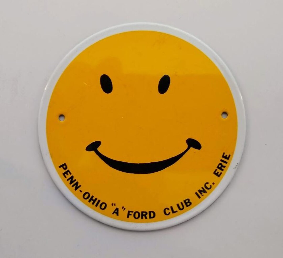 SMILEY FACE - Penn-ohio "a" Ford Club - Erie PA. - Etsy