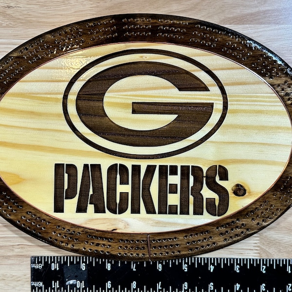 Green Bay Packers Cribbage Board - Etsy