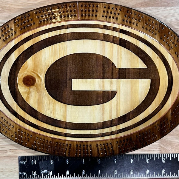Green Bay Packers Cribbage Board - Etsy