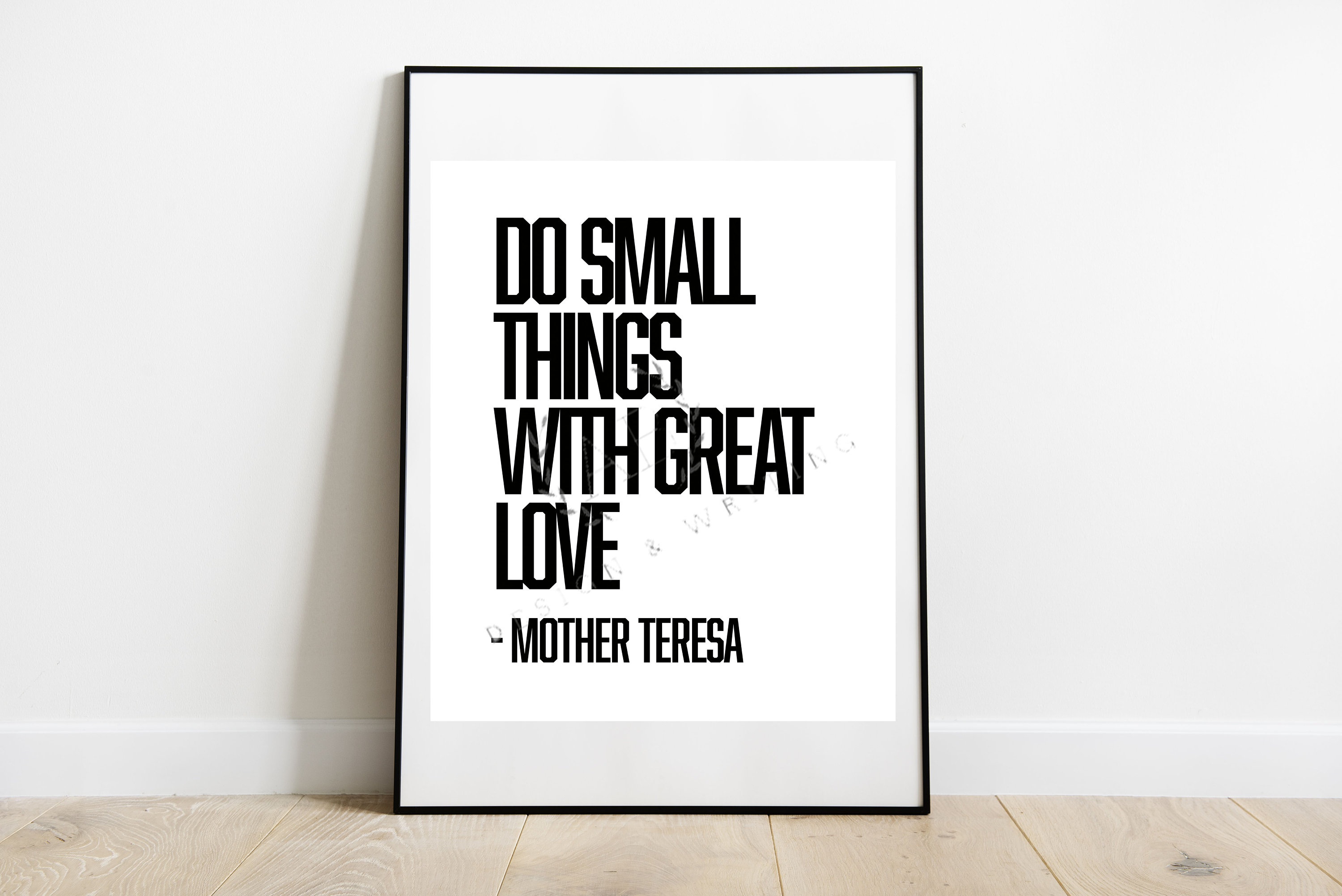 Do Small Things With Great Love, Mother Teresa Quote, 8x10 16x20 ...
