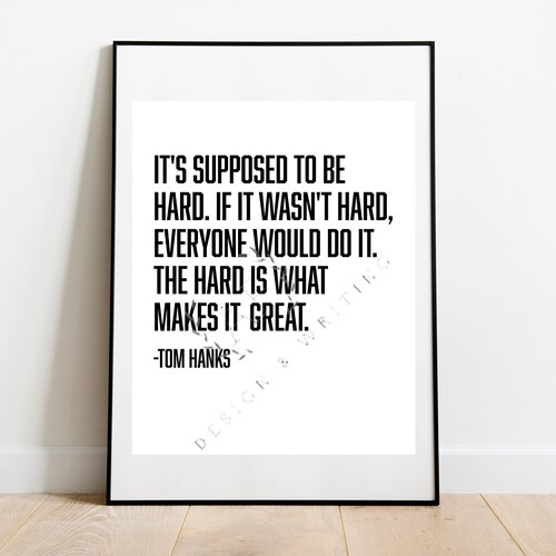 A League of Their Own the Hard Makes It Great 8x10 16x20 - Etsy