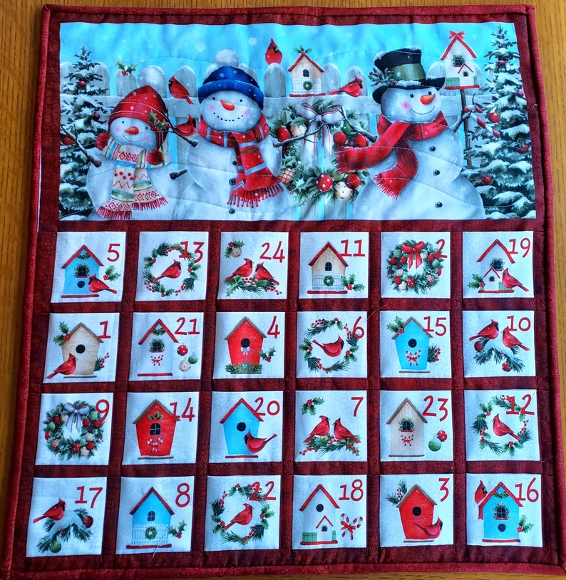Snowman Advent Calendar - Etsy