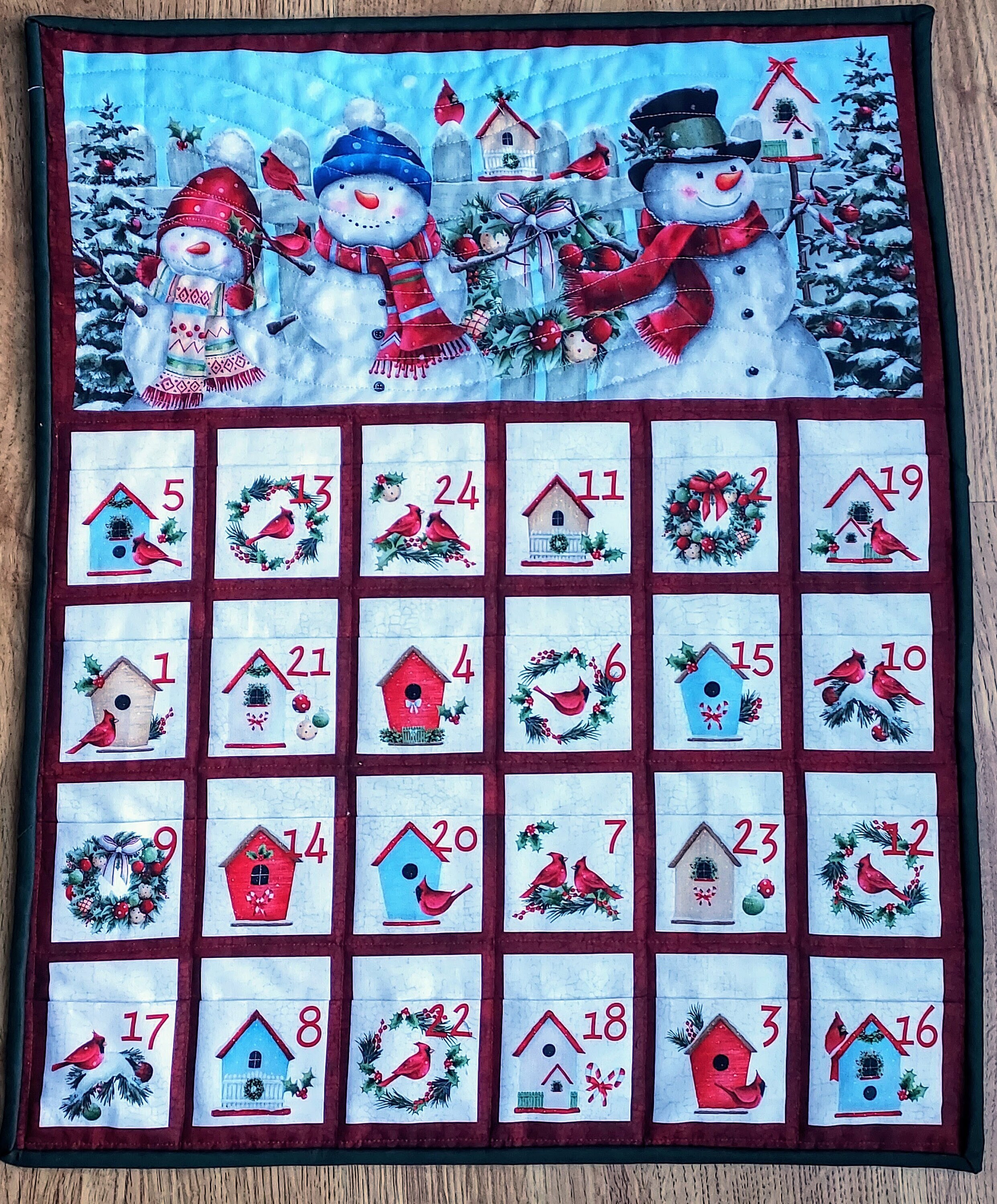 Snowman Advent Calendar - Etsy