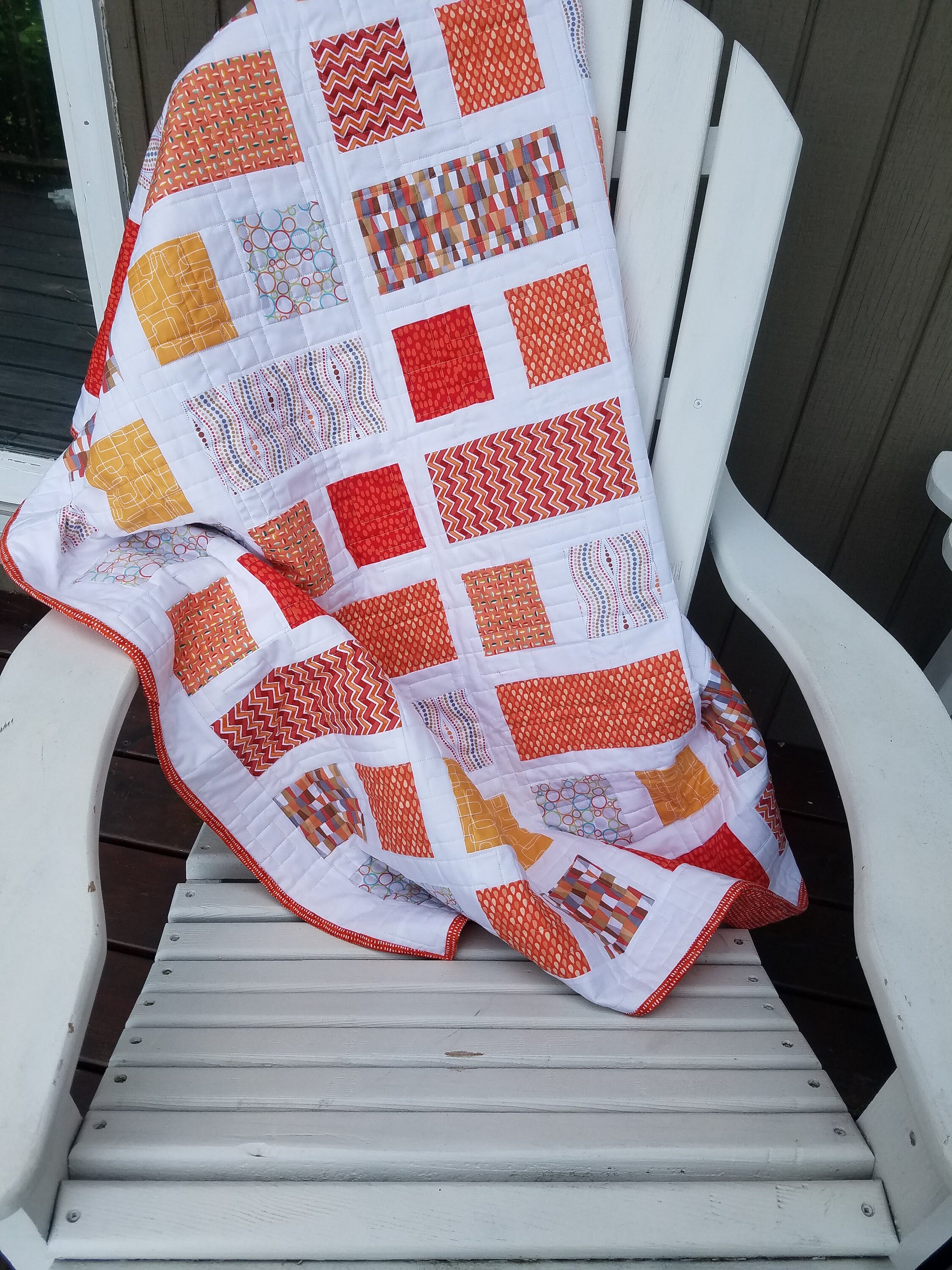 Modern Throw Quilt - Etsy