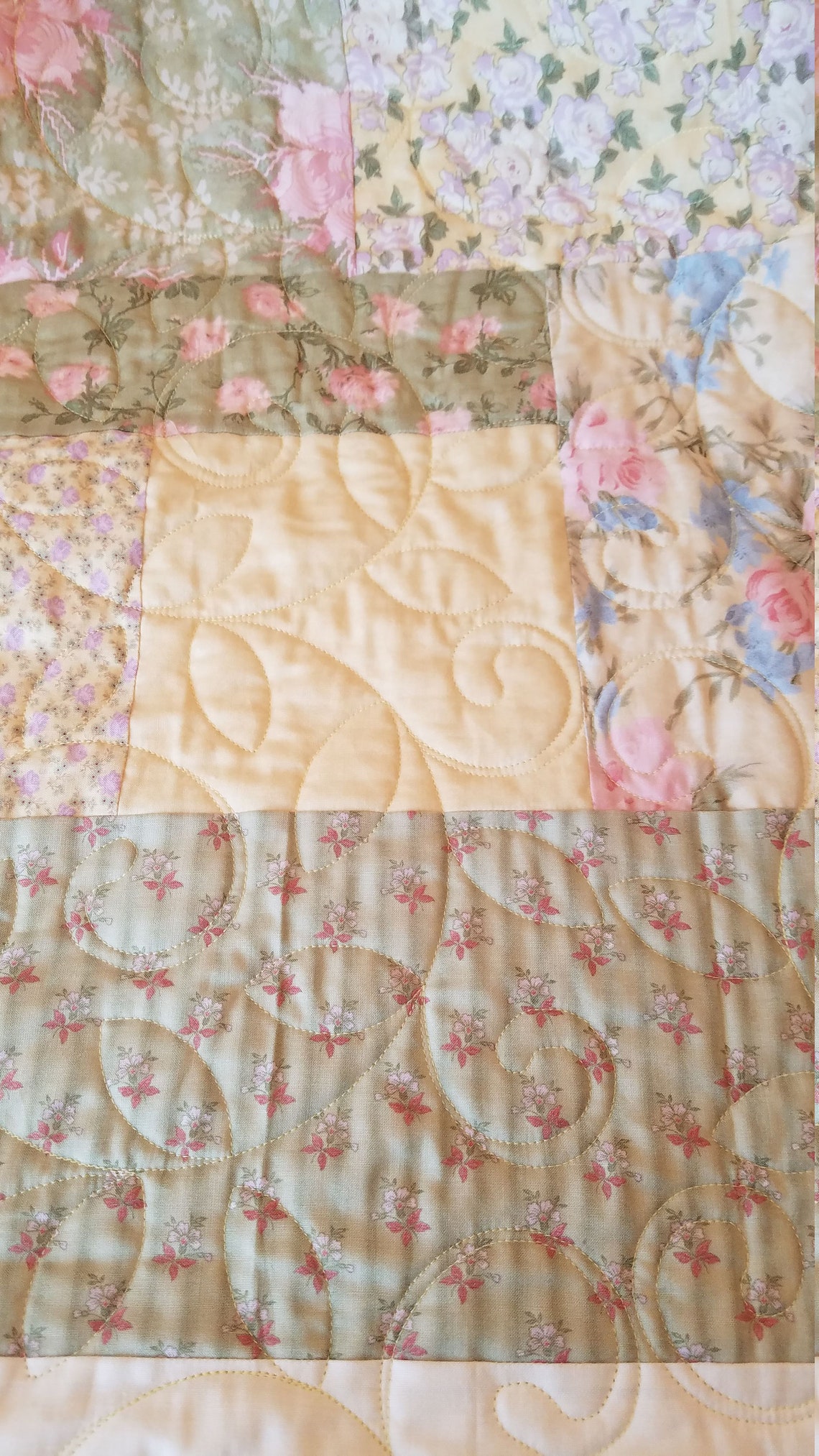 Retro Muted Pastel Quilt/throw - Etsy