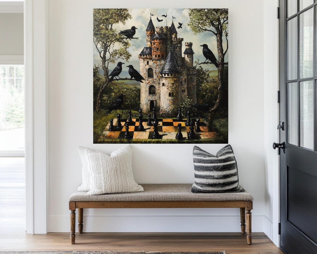 Mystical Castle and Ravens A Gothic Chess Tale Ravens and the Castle ...