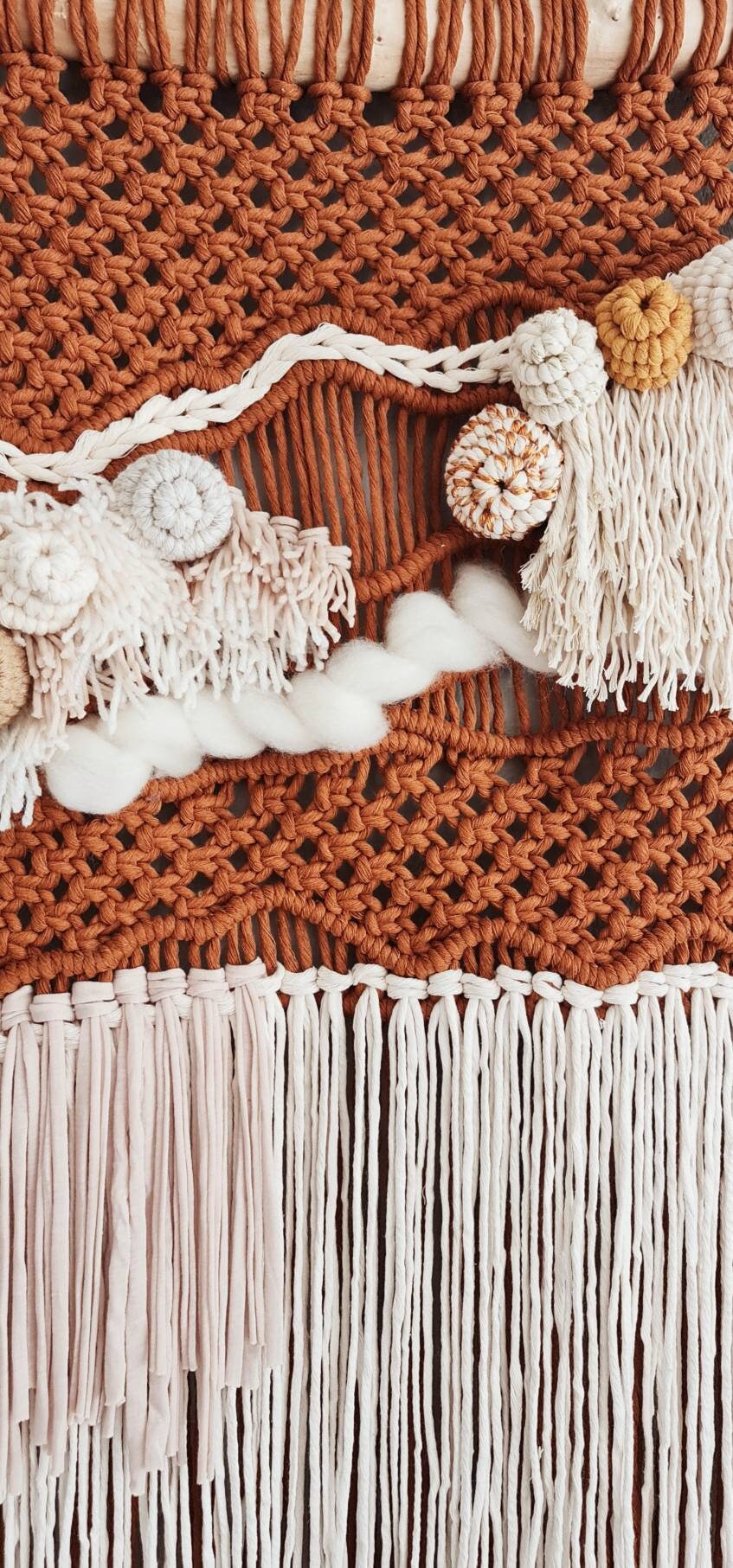 Modern Macrame Contemporary Artwork Weaving Hanging Wall Tapestry - Etsy