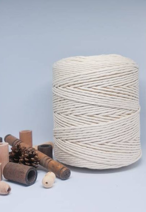 5mm Super Soft Cotton Macramé String 2kg NATURAL Macrame - Etsy