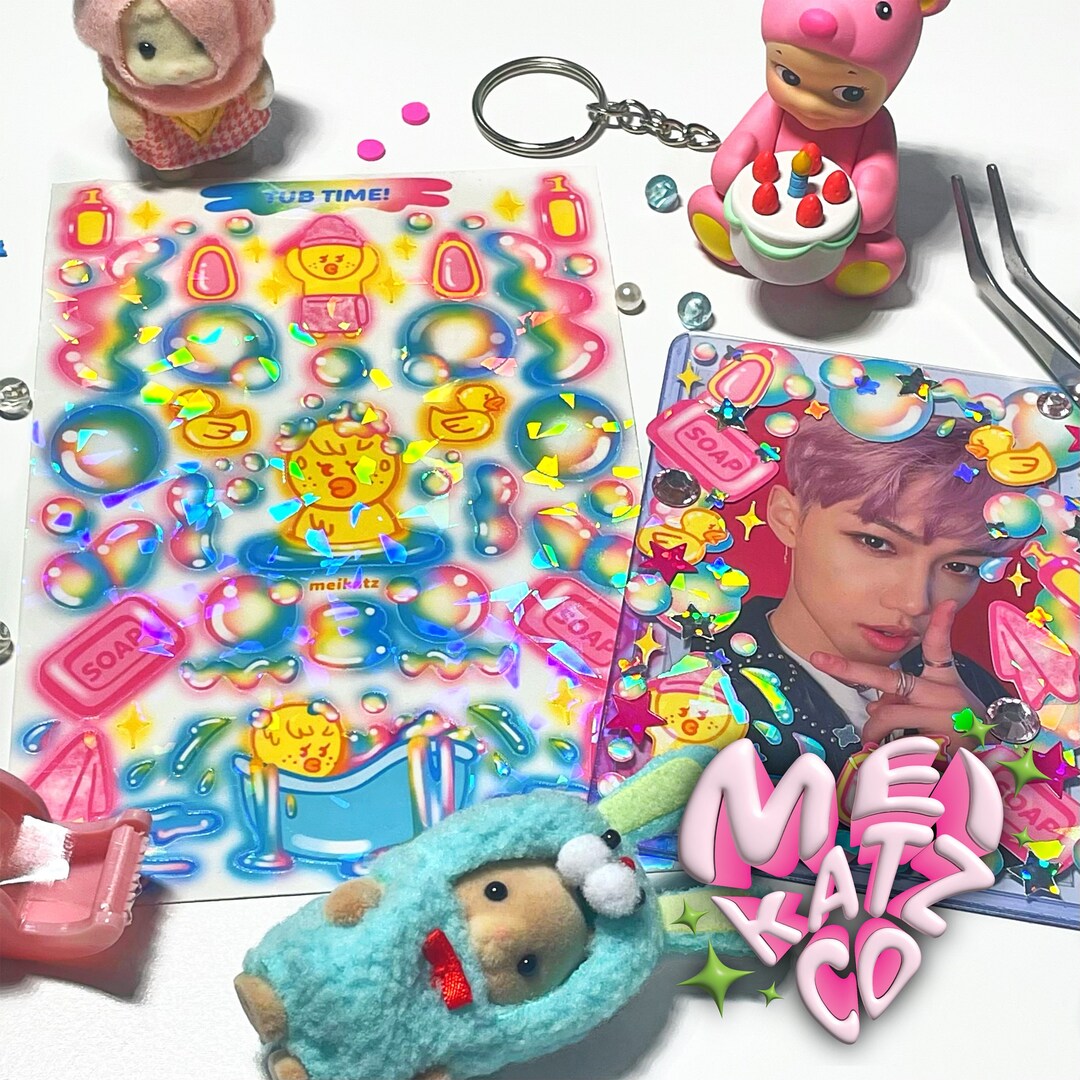 Stray Kids Sticker Sheet Tub Time - Etsy