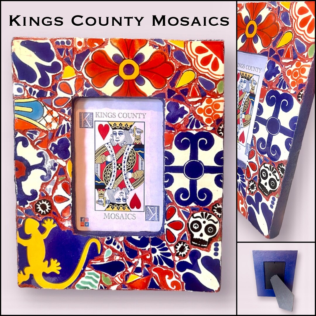 Upcycled Talavera Tile Picture Frame - Etsy