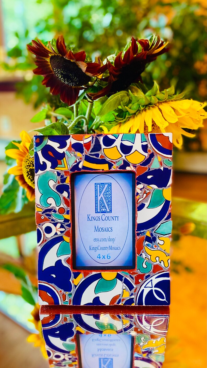 Mexican Talavera Tile Picture Frame - Etsy