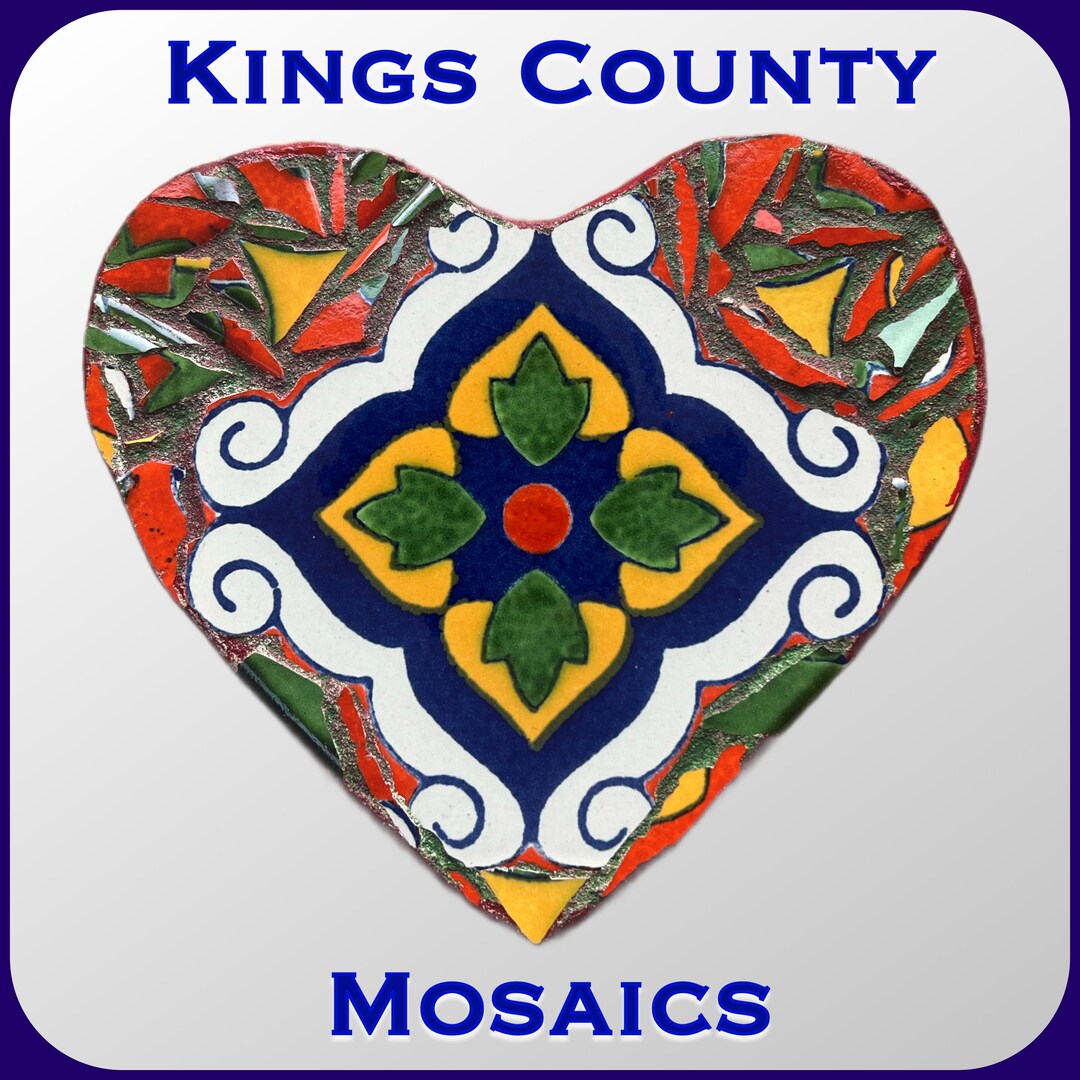 Spanish Revival Tile Heart - Etsy