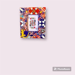 Upcycled Talavera Tile Picture Frame - Etsy