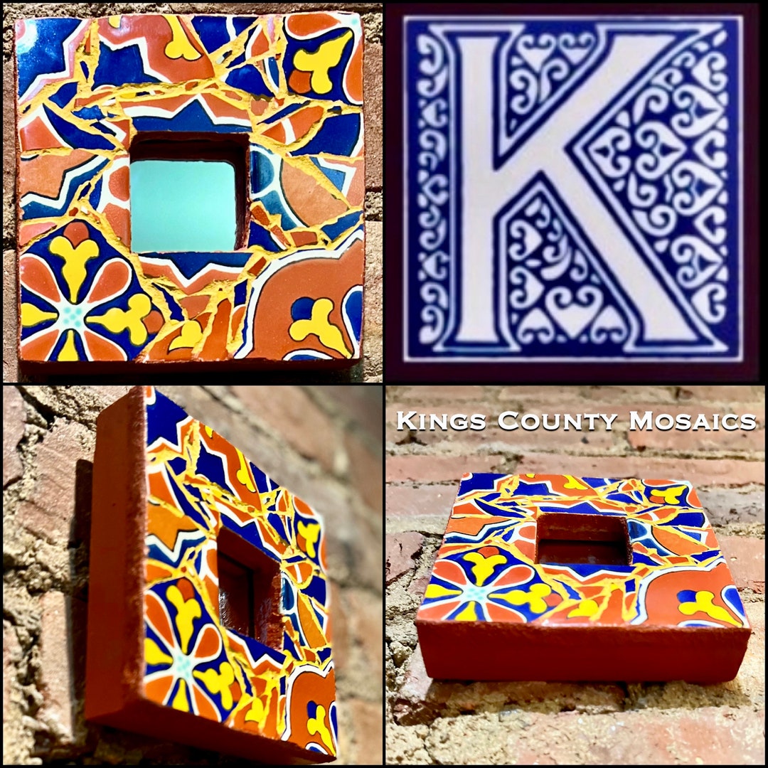 Mexican Talavera Tile Mirror - Etsy