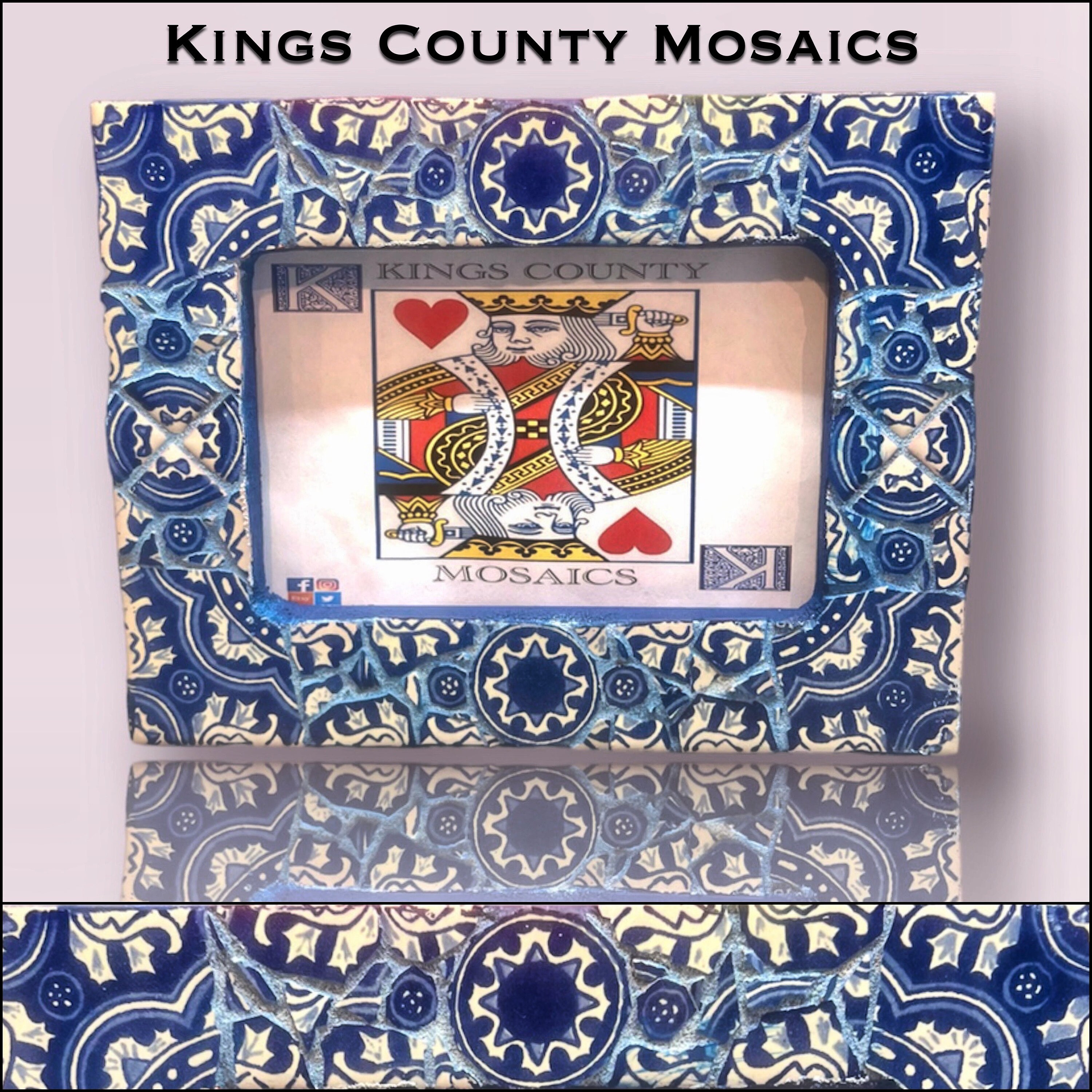 Blue Talavera Tile Picture Frame - Etsy