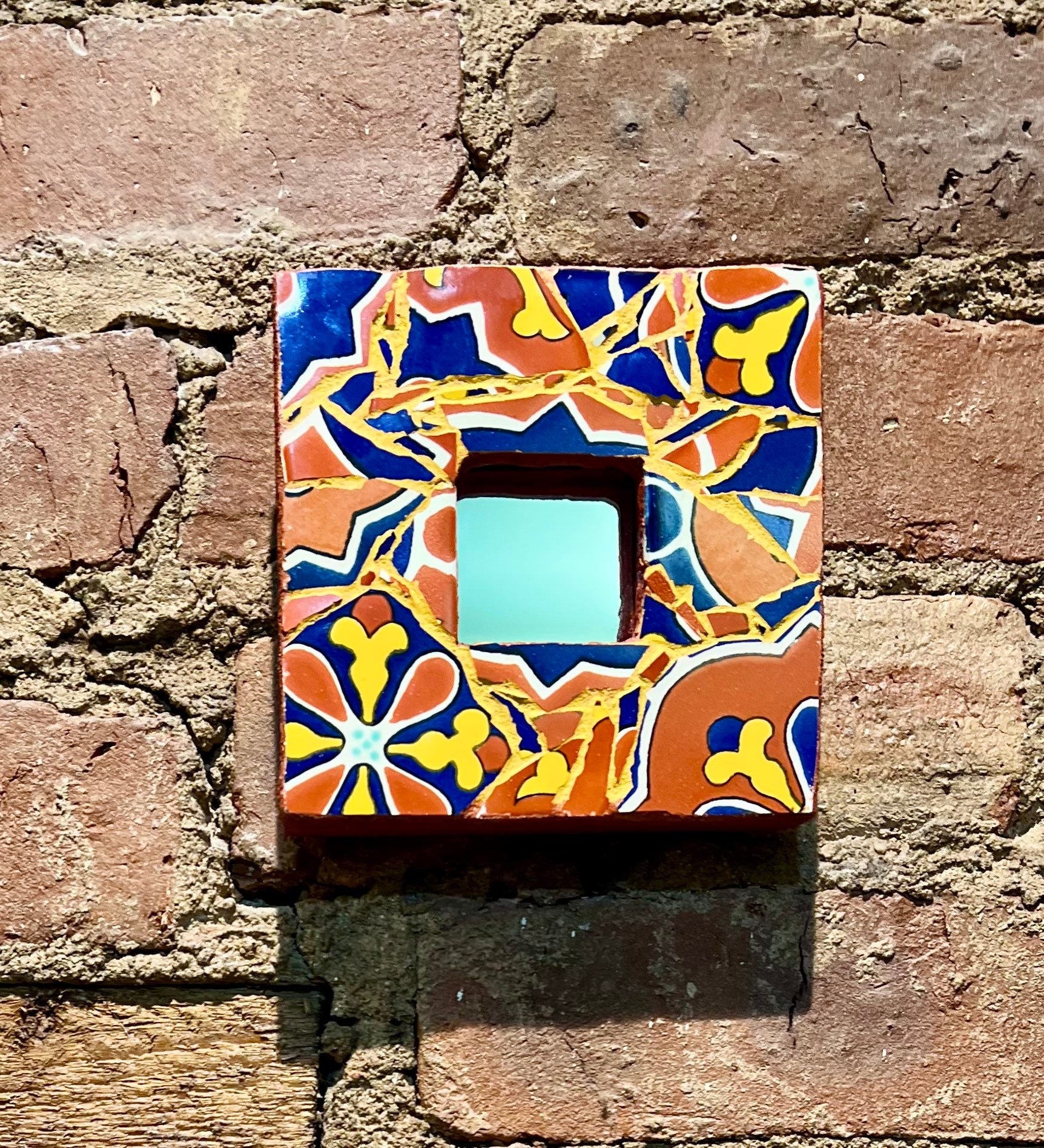 Mexican Talavera Tile Mirror - Etsy