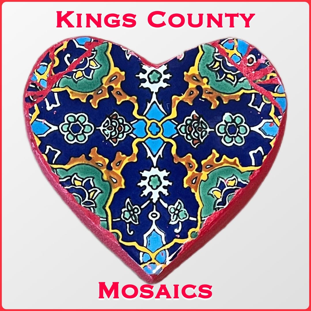 Spanish Revival Tile Heart - Etsy