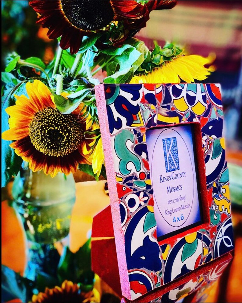 Mexican Talavera Tile Picture Frame - Etsy