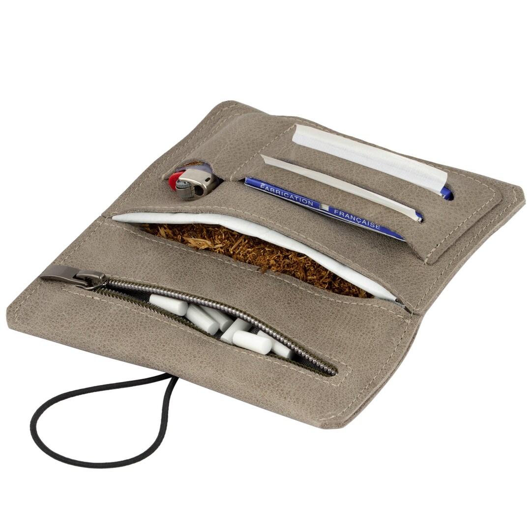 Genuine Leather Tobacco Bag With Interchangeable Clasp - Etsy