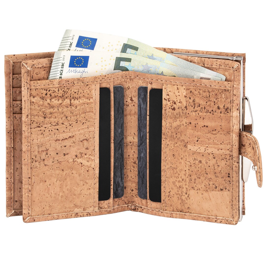 Cork Wallet With Snap Coin Purse for Women - Etsy