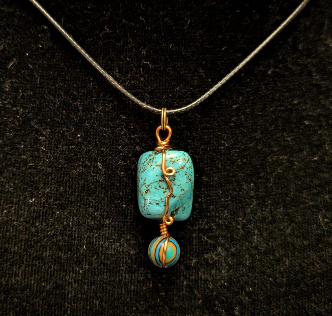 Howlite Chunk Necklace - Etsy