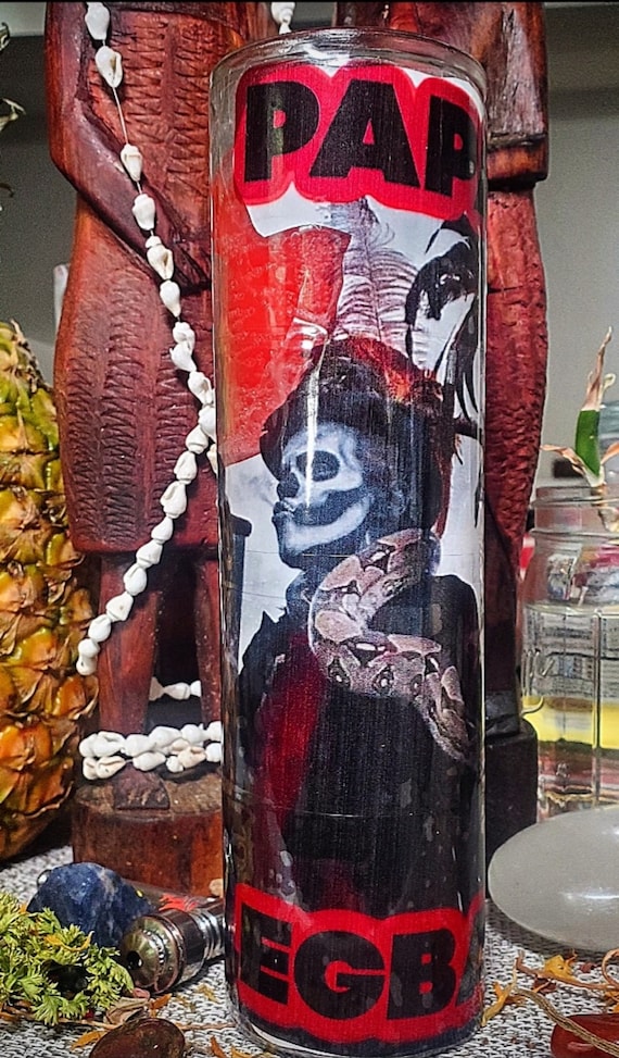 Papa Legba 7 Day Candle With Offering Remove Obstacles Open Etsy