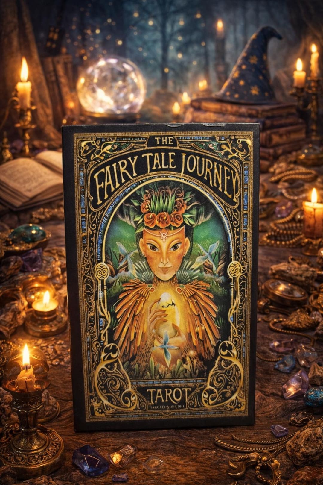 Fairy Tale Enchanted 78 Card Tarot Deck W/ Lepidolite Stone – Magical ...