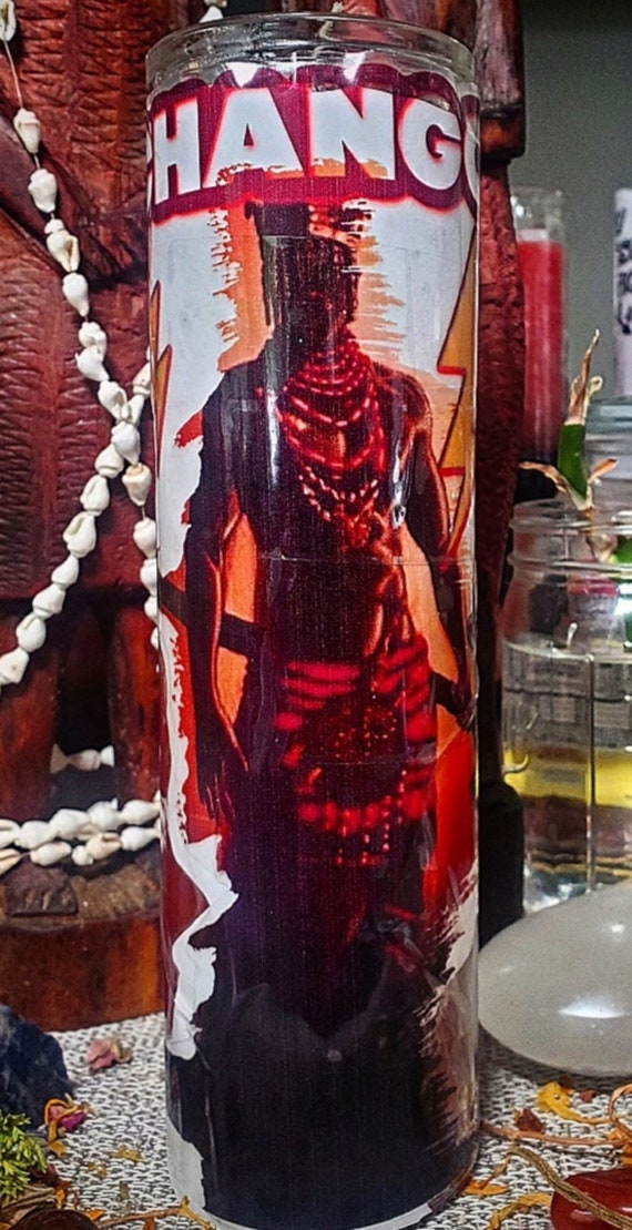 Chango 7 Day Candle With Offering Justice Defeat Enemies & - Etsy