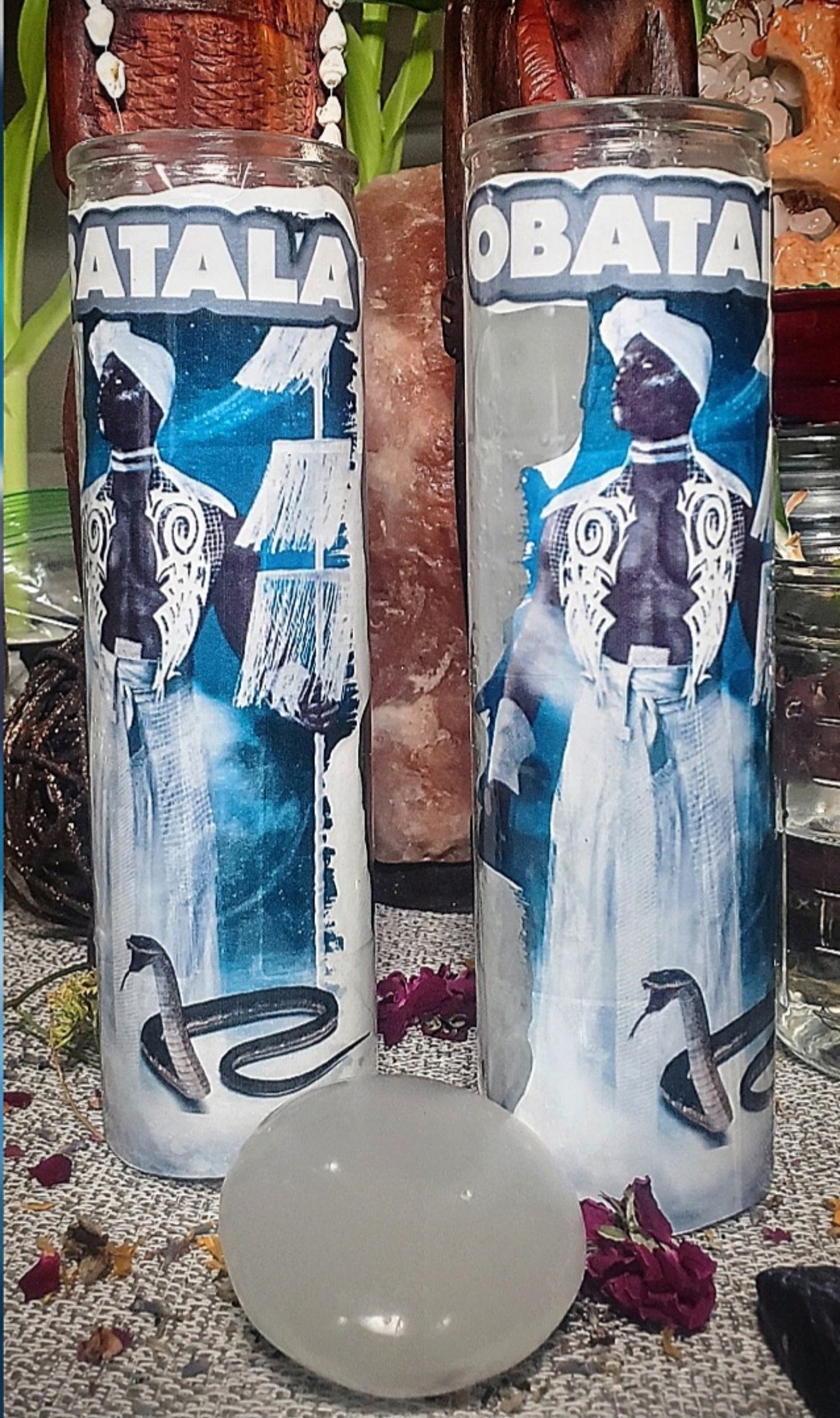 Obatala 7 Day Candle With Offering- Intellect - Mental Power- Balance ...