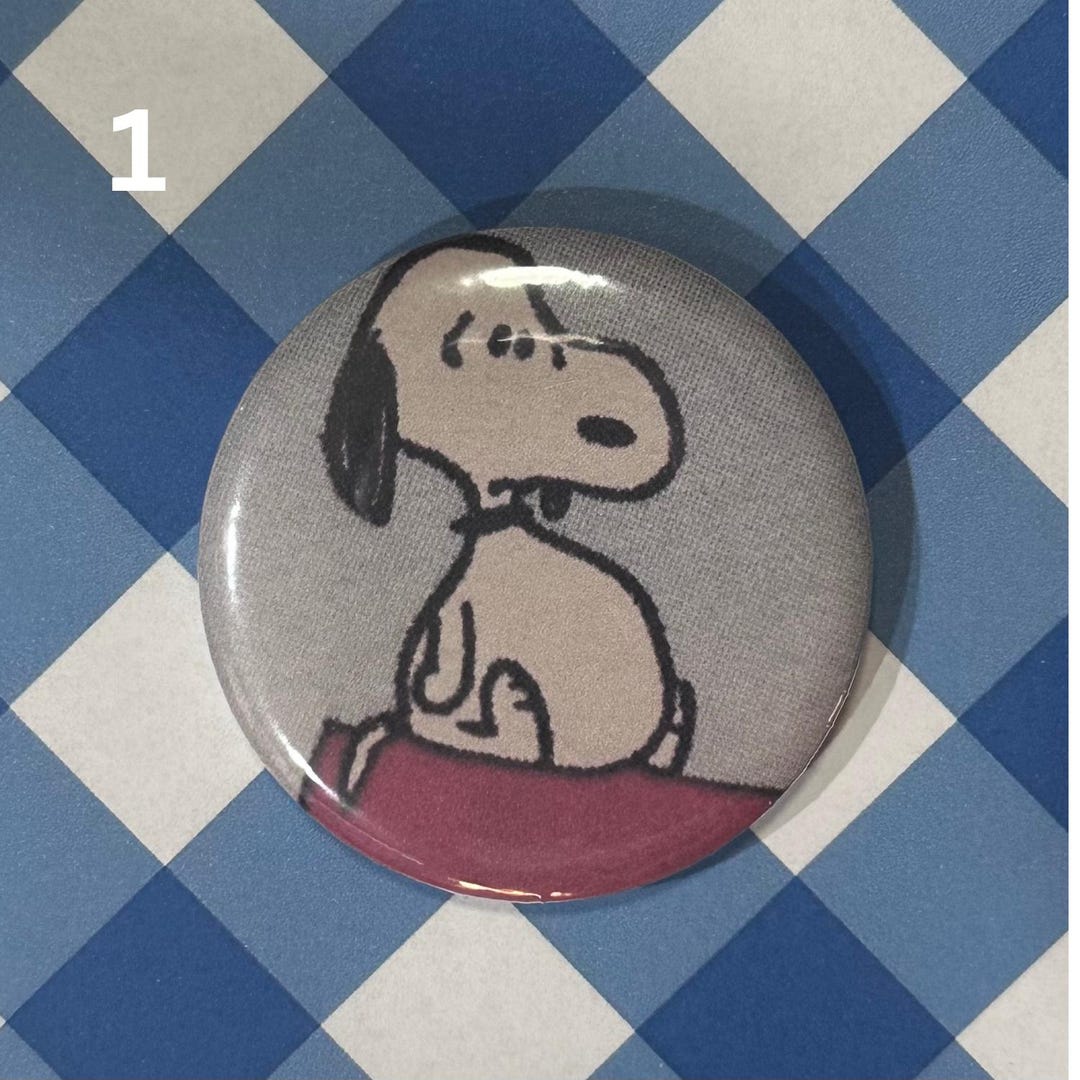 Snoopy Pins | Cute Beagle Button | Cartoon Dog Badge | Pinback ...