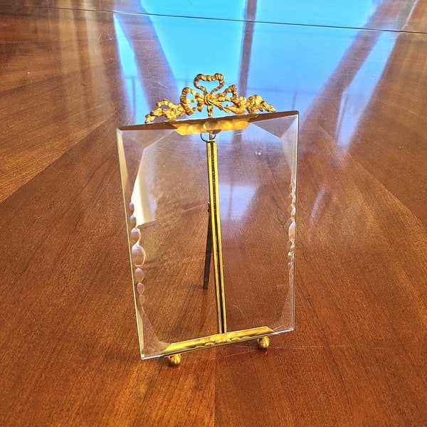 Beveled Glass Picture Frame - Etsy